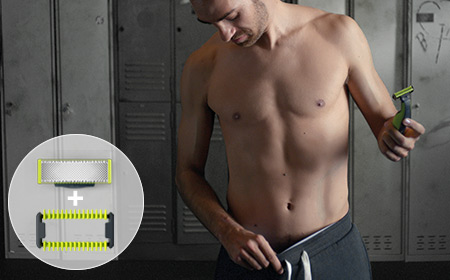 OneBlade. The new way to trim, edge, and shave | Philips